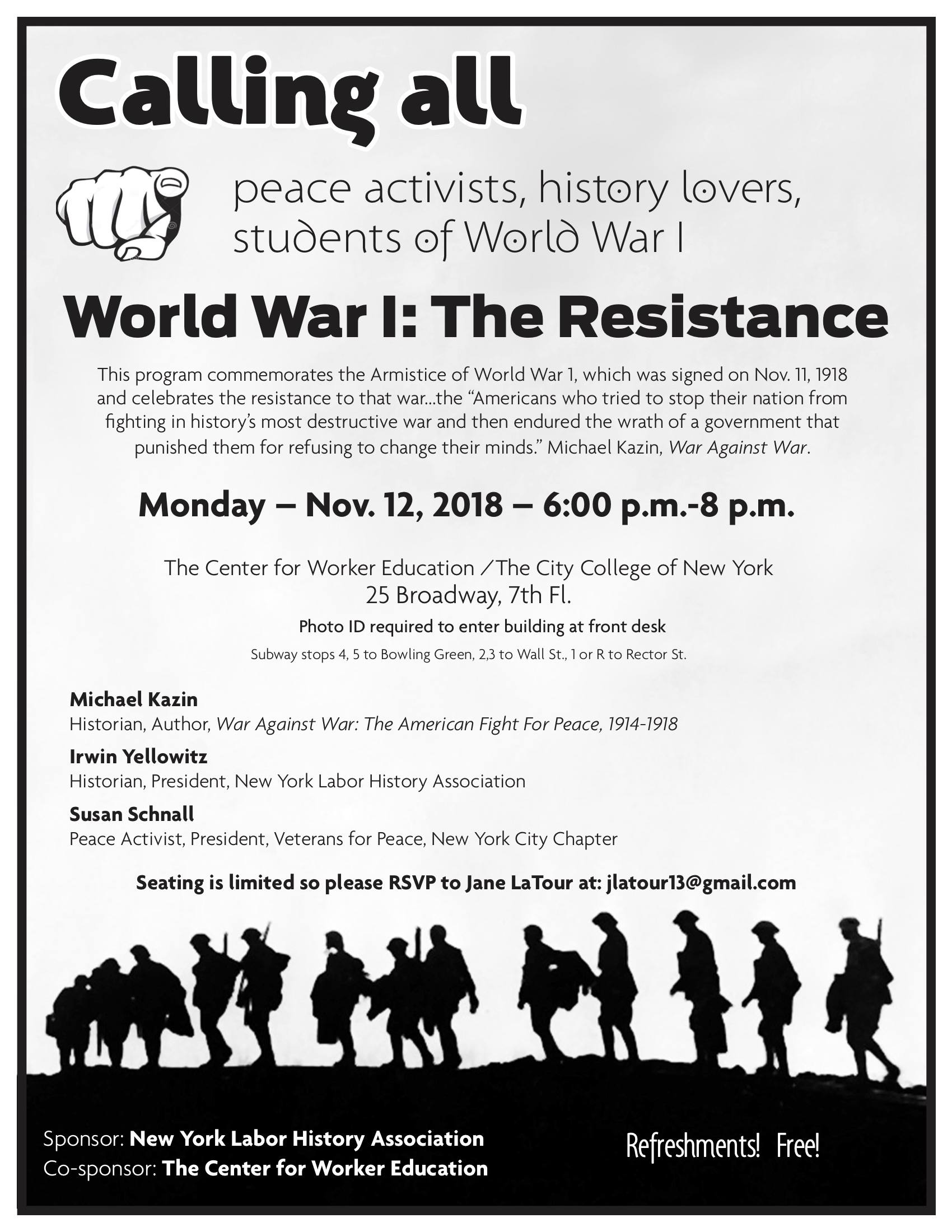 WWI: The Resistance! – New York Labor History Association